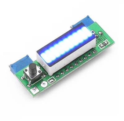 Blue Battery Capacity Power Level LED Indicator LM3914 for Li-ion ...