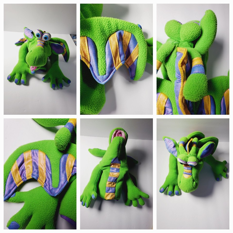 LOT (4) Melissa & Doug Hand Puppet King, Princess, Lion & Dragon 14 ...