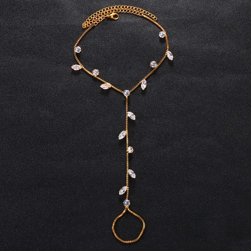 Hot 1 Pair Barefoot Sandals Toe Ankle Bracelet Chain Wedding Foot ...