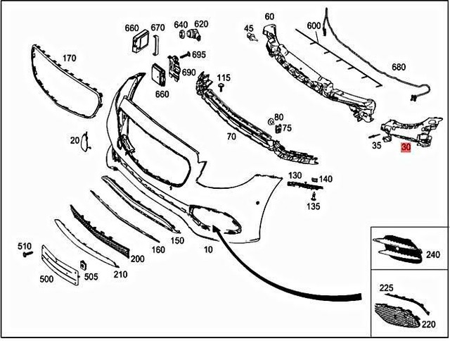 Genuine Mercedes-Benz Side Mount 2138852300 OEM for sale online | eBay