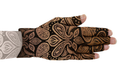 CASBAH BEIGE Graduated Compression Glove by LYMPHEDIVAS, ANY SIZE ...