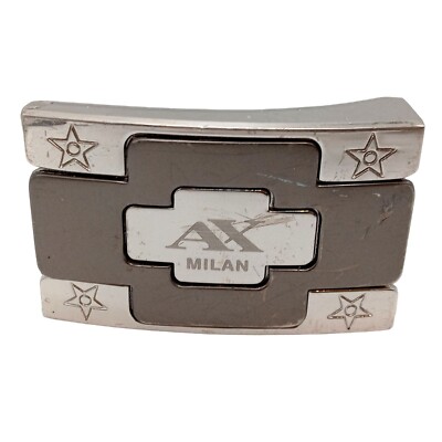 Ax Milan Belt Buckle Stars Vintage Western Wear Country Rodeo Cowboy ...