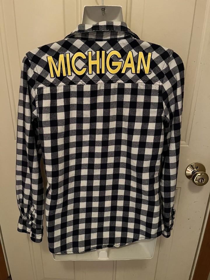 Michigan Juniors Flannel Shirt (Small) | eBay