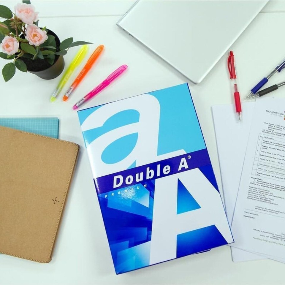Double A Printing Paper A4 - 500 Sheets - 80GSM- Dimensions 8.3" x 11.7 ...
