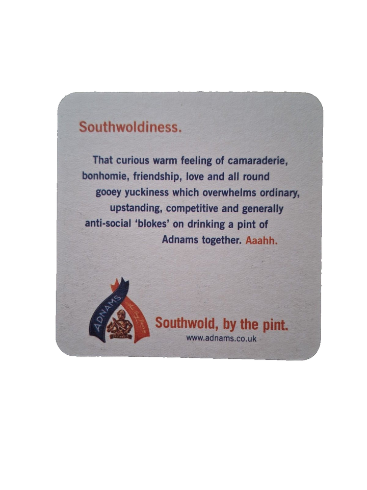 Adnams Southwoldiness Beer Mat, Vintage | eBay