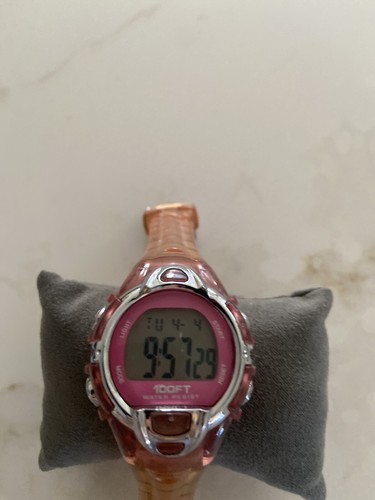 Pink Digital Sports Watch, Jelly Buckle Band, 100FT WR Works Great | eBay