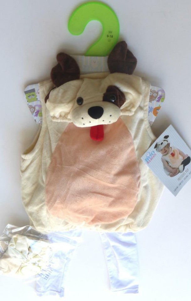 Boo Babies Halloween Costume Precious Puppy Dog NEW SZ 9-18 Mo 4 Pieces ...
