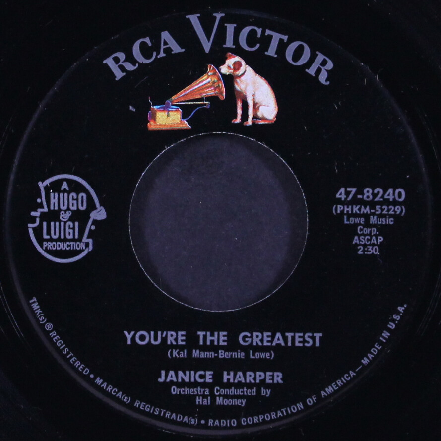 JANICE HARPER: is it really me? / you're the greatest RCA 7" Single 45 ...
