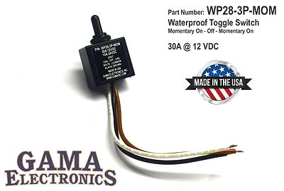 Waterproof 3 Position Momentary On-Off-Momentary On Toggle Switch | eBay