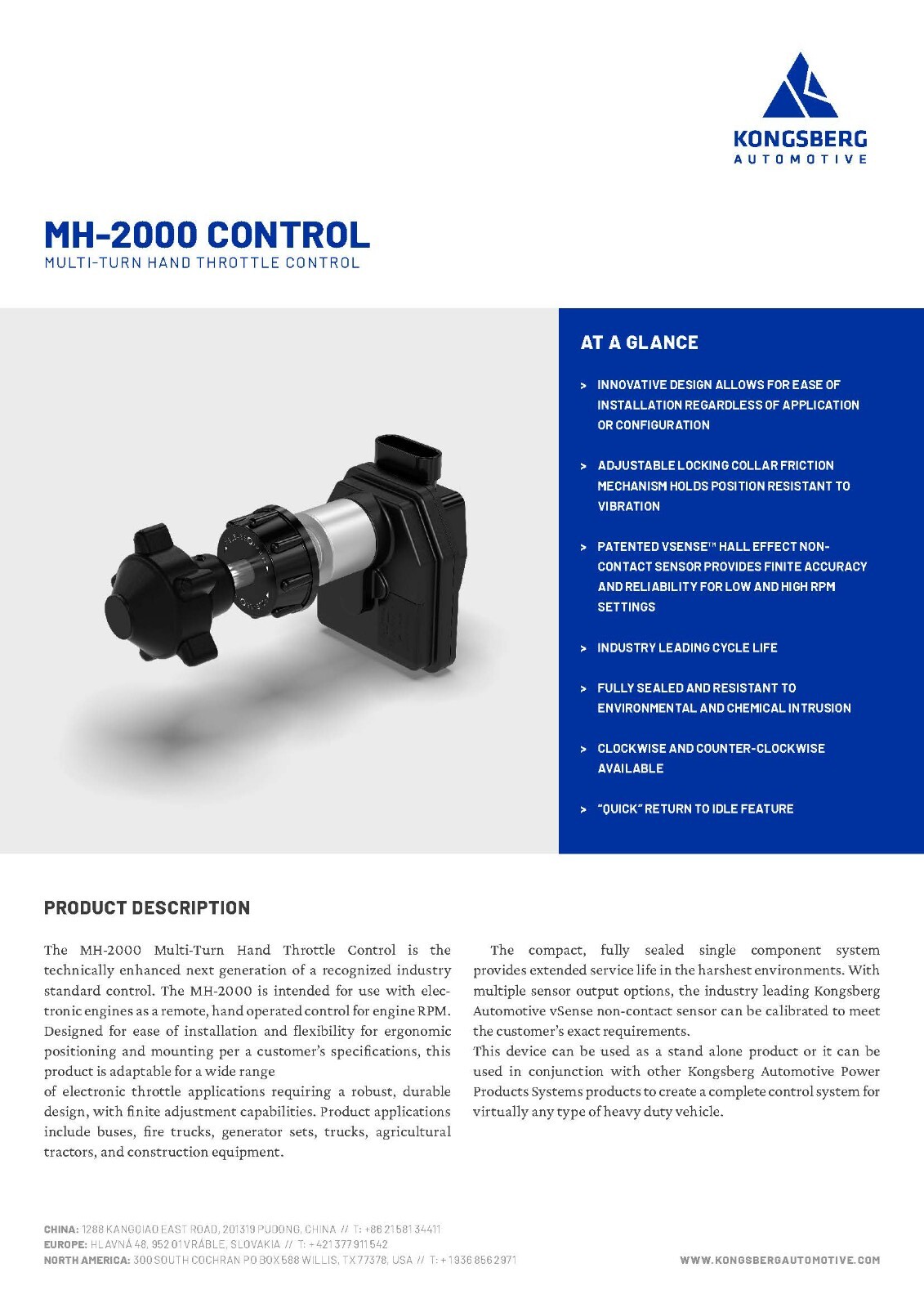 Clockwise Electronic Hand Throttle Control, Remote Engine Operation | eBay