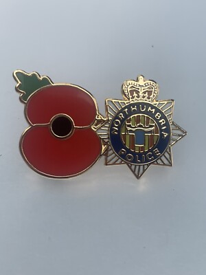 Police Poppyy Badge Northumbria (Free Delivery) Remembrance | eBay UK