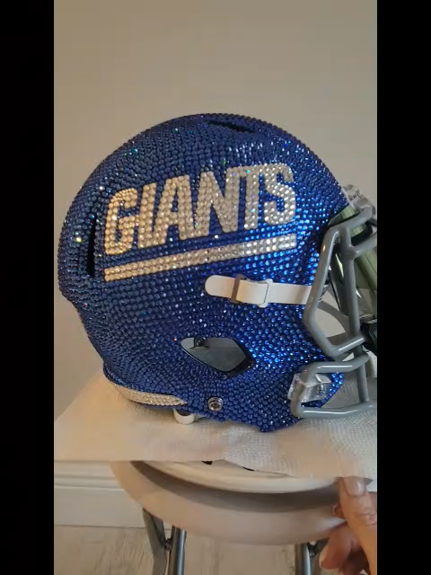 NFL SWAROVSKI CRYSTAL Lions HELMET, Bling helmet, crystal helmet ...