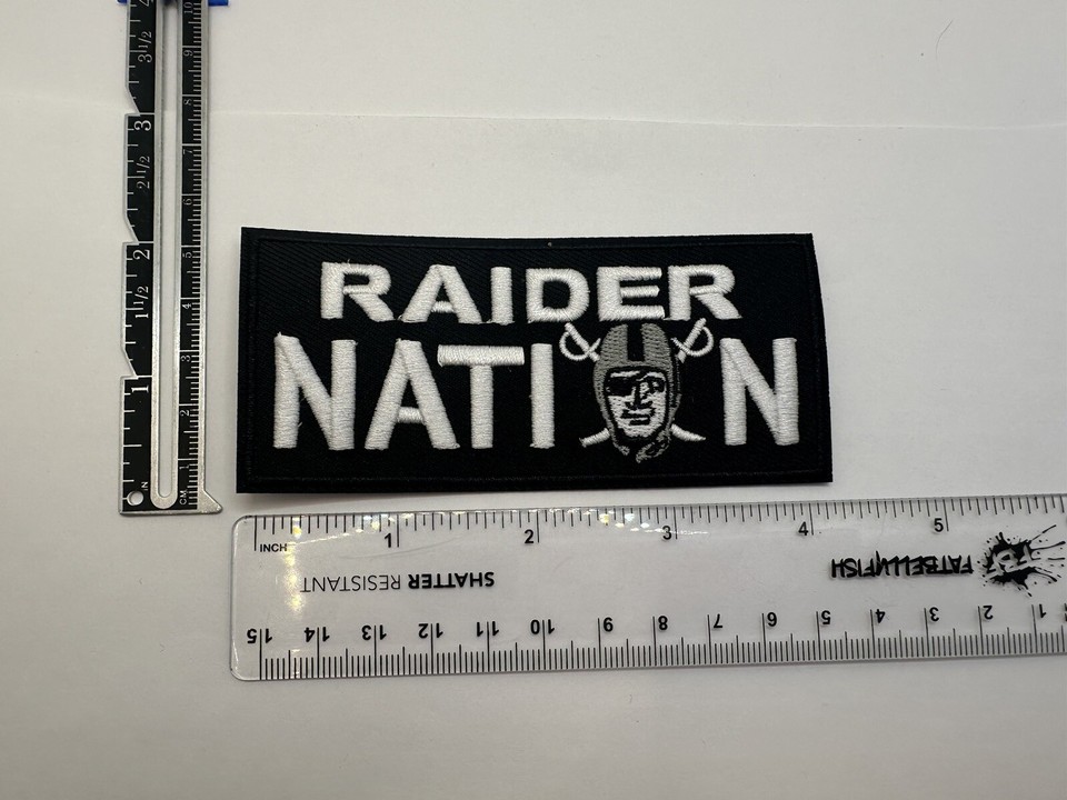 Las Vegas Raiders Patch Iron On Embroidered 4” | eBay