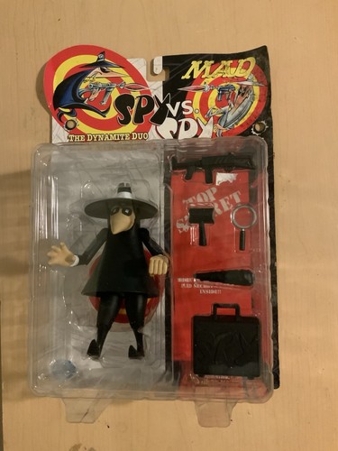 MAD Magazine Black Spy Vs. Spy VARIANT Figure! DC Direct 1998! MOC ...