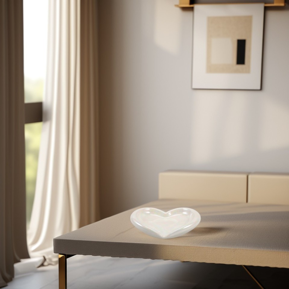 Creative Heart Soap Dish Ceramic Soap Holder Heart Shaped Soap Plate ...