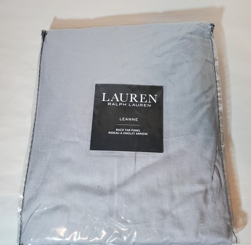 Lauren Ralph Leanne Grey Back Tab Rod Pocket Curtain Panel 50”W x 63”L ...