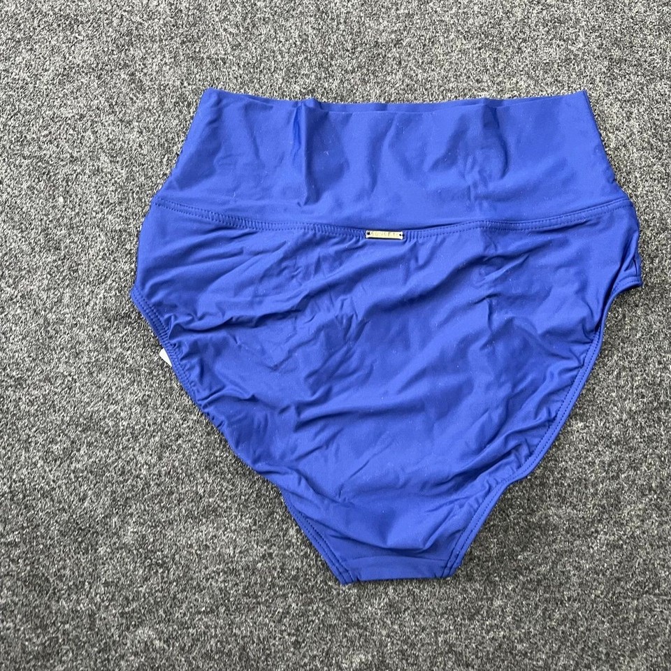 SUNSETS Hannah Banded High Waist Bikini Bottom Women's Size M Indigo ...