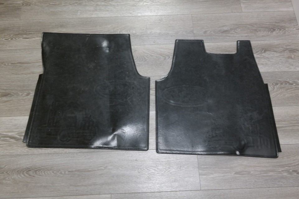 Peterbilt Trucks OEM Black Rubber Floor Mats w/Red Truck logo fits 387 ...