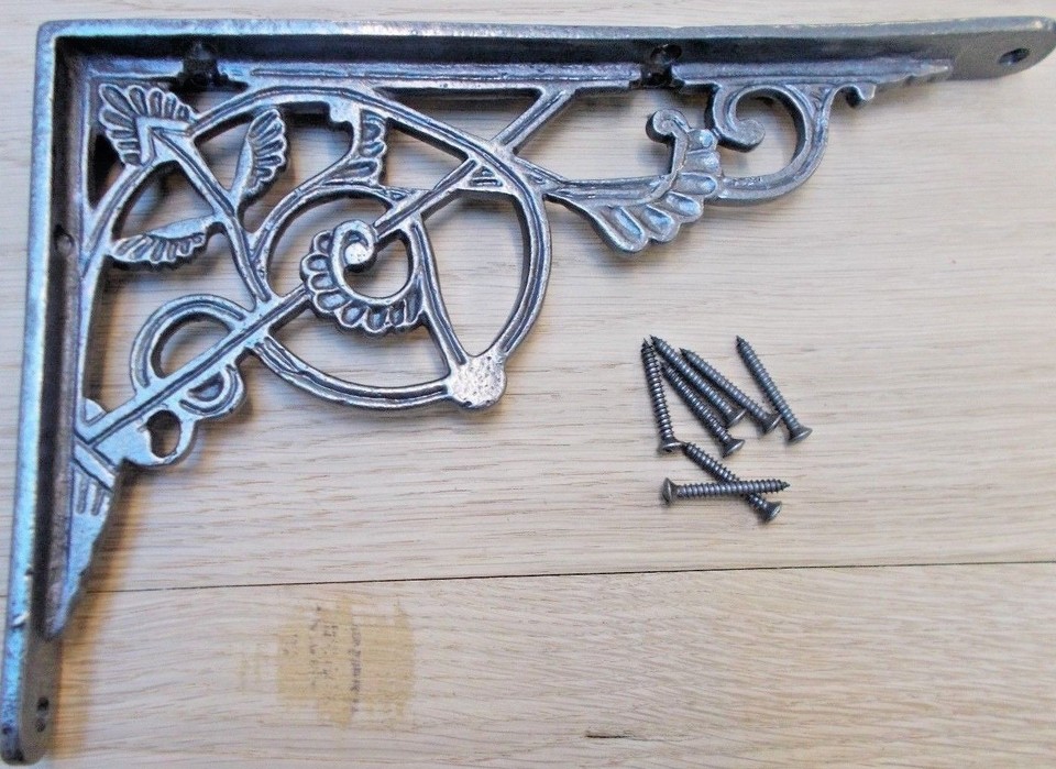 10" Cast Iron Victorian Vintage Shelf Support Book Sink Toilet Cistern ...
