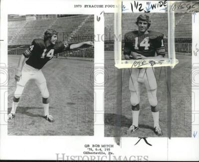 1973 Press Photo Syracuse Football Team Quarterback Bob Mitch Of ...
