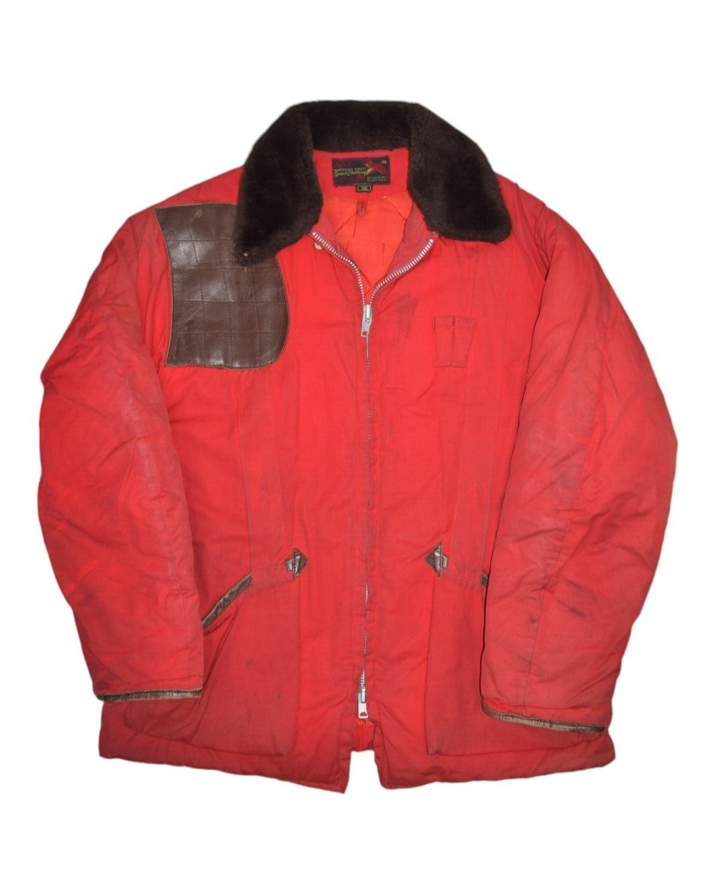 Vintage 10X Coat Mens 46 Red Shooting Hunting Jacket Insulated MFG Co ...