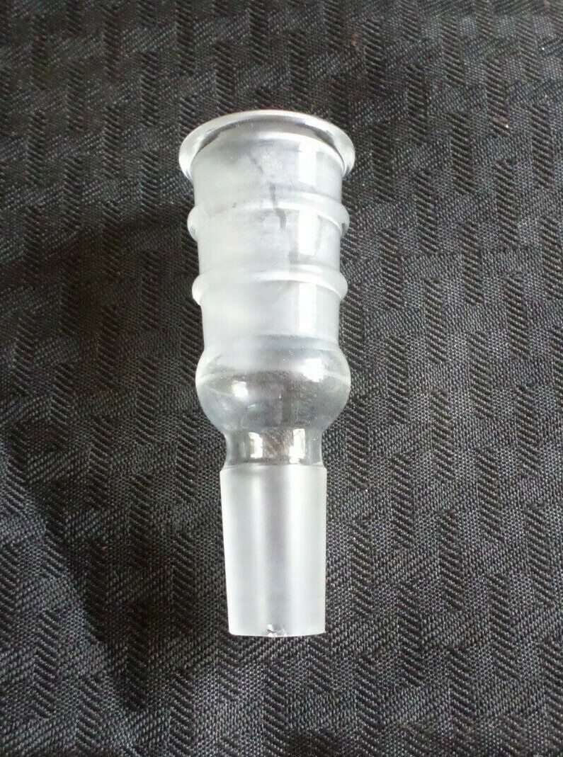 Glass 24/40 Outer & 19/28 Inner Enlarging Connecting Adapter, Chips ...