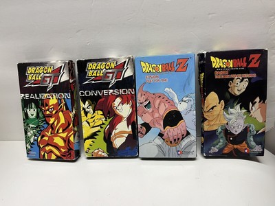 Lot of 4 Dragon Ball Z GT VHS Tapes - Conversion Realization Babidi ...
