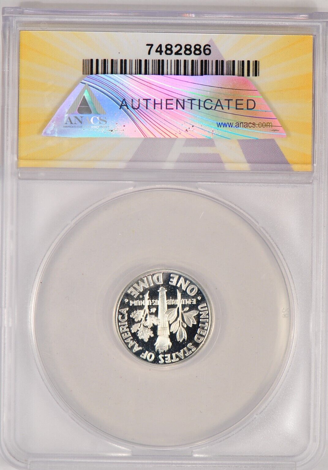 1964 Roosevelt Dime Proof ANACS PR69DCAM PF 69 ULTRA CAMEO Frosty Coin ...