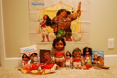Deluxe Disney Moana Gift Set w/Dolls, Plush, Books, Poster, and ...