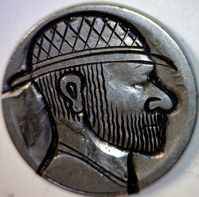 1930 's Era HOBO Buffalo Nickel Coin ~ NICE Hand Carved NR AUCTION | eBay