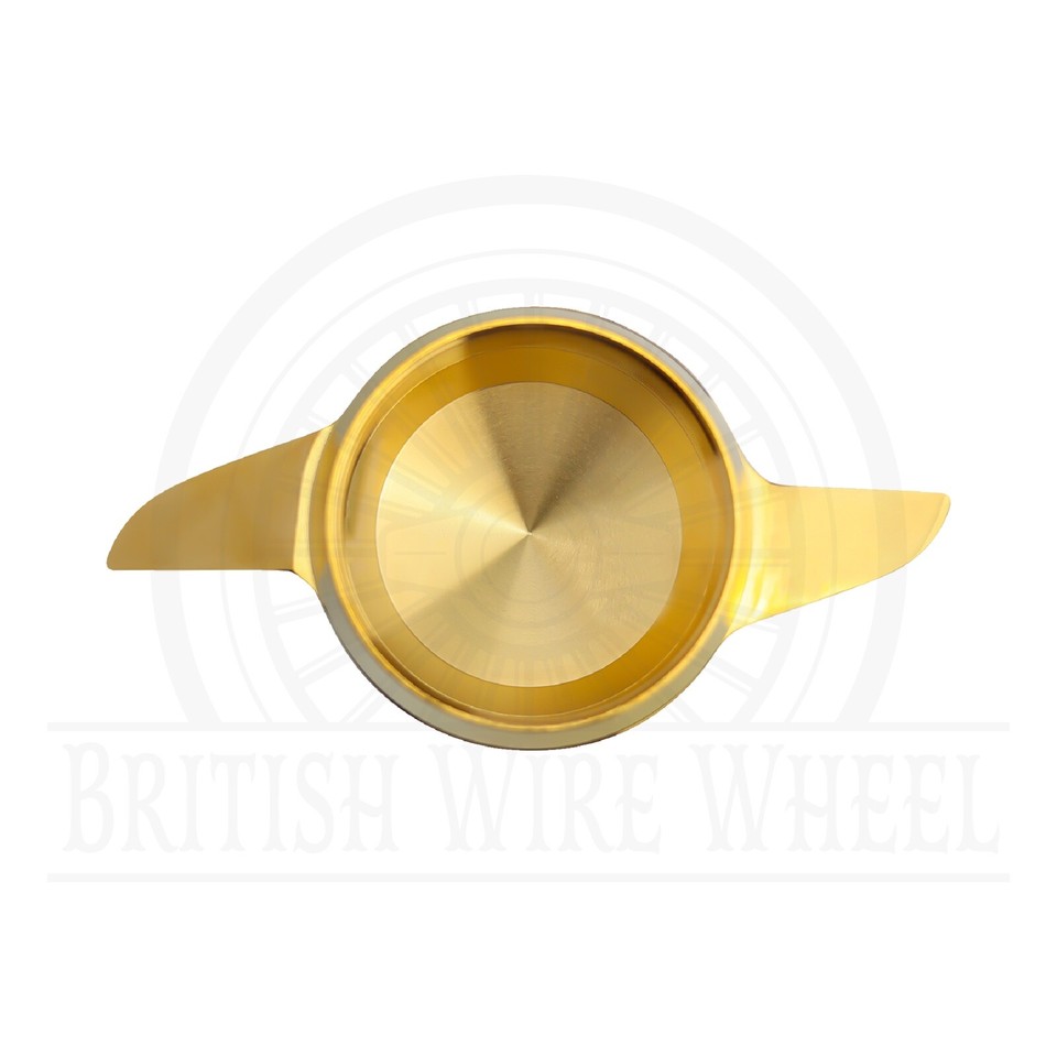 Gold KO Spinner Caps with Zenith Gold & Black Wire Wheel Chip Emblems ...