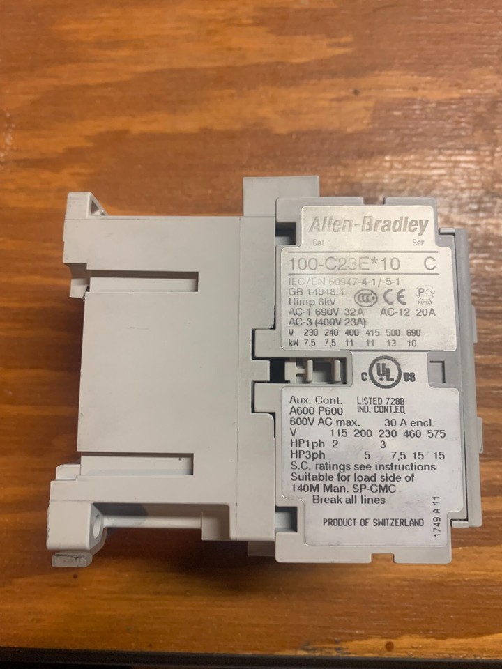 ALLEN BRADLEY 100-C23EJ10 CONTACTOR SER C 24VDC 100C23EJ10 | eBay