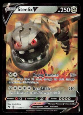 Steelix V 115/185 Ultra Rare Pokemon Vivid Voltage NM | eBay
