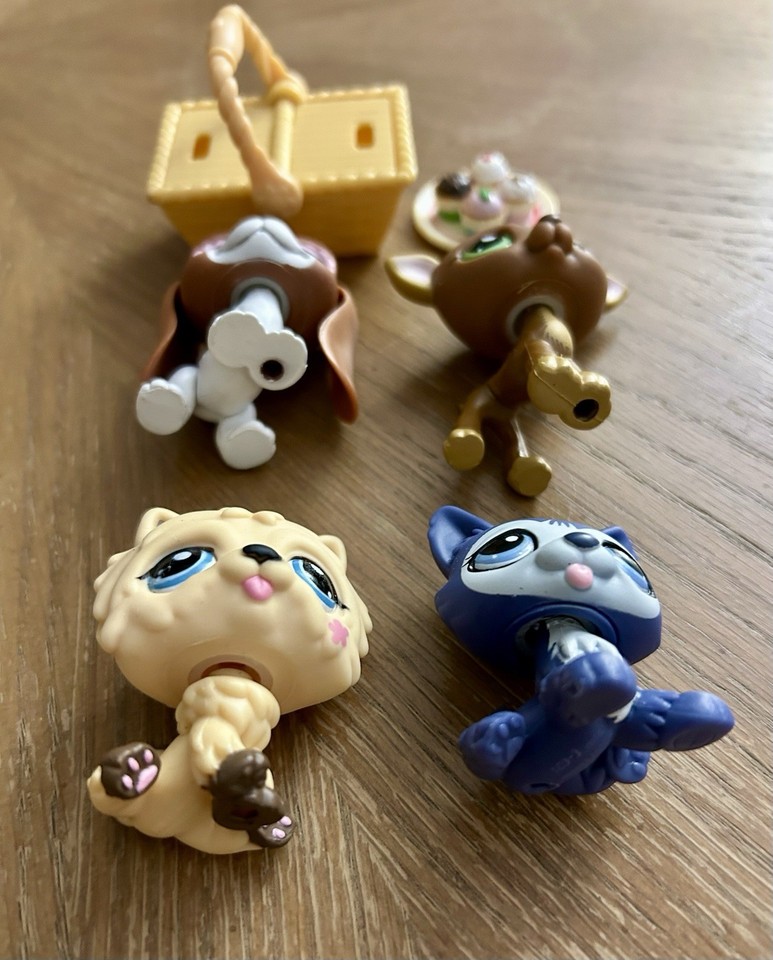 Littlest Pet Shop LPS Dot Eyes Dogs #1216 #1217 #1208 #1205 Husky | eBay