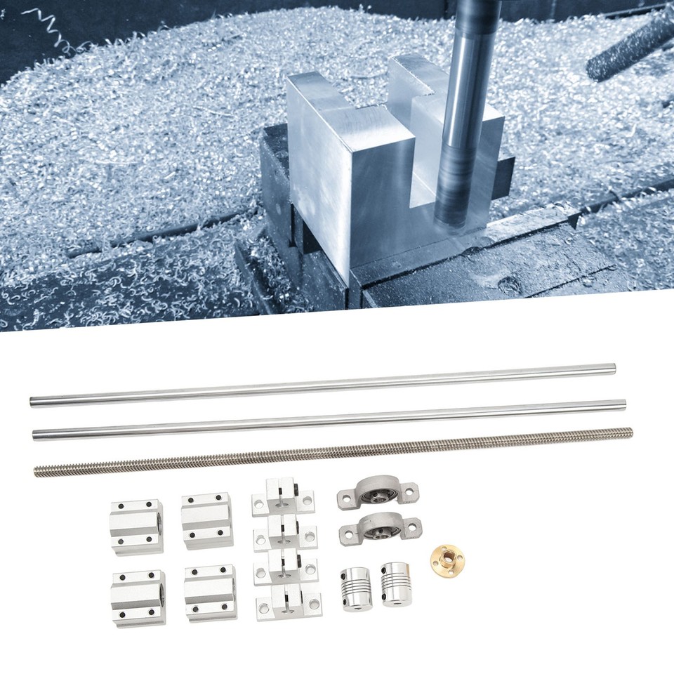 Linear Motion Kit Rod Shaft Guide Screw Support Bearing Couplings 3D ...