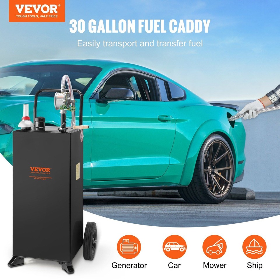 30gal Durable Fuel Carrier with Lever Action Dispenser | eBay