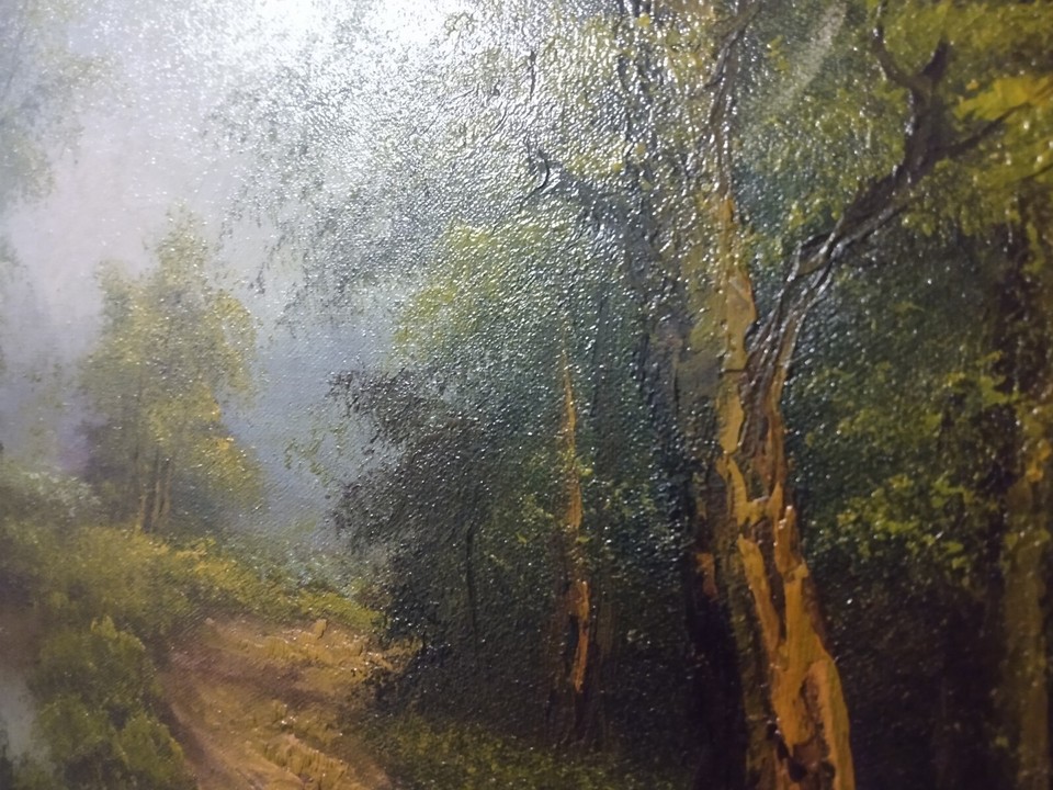 Original Irene Cafieri Oil Painting American Landscape Nature Art 12 x ...