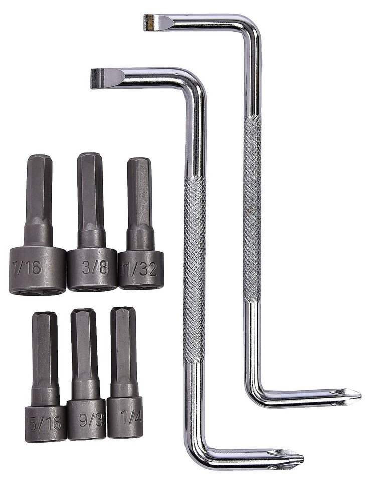 JEGS 100 Piece Screwdriver & Bit Set with Storage Rack 81384 | eBay
