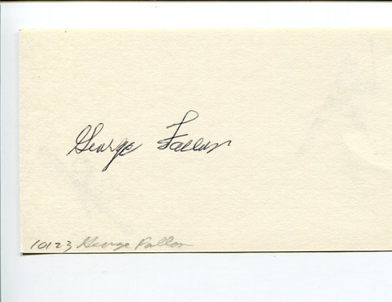 George Fallon St. Louis Cardinals World Series Brooklyn Dodgers Signed ...