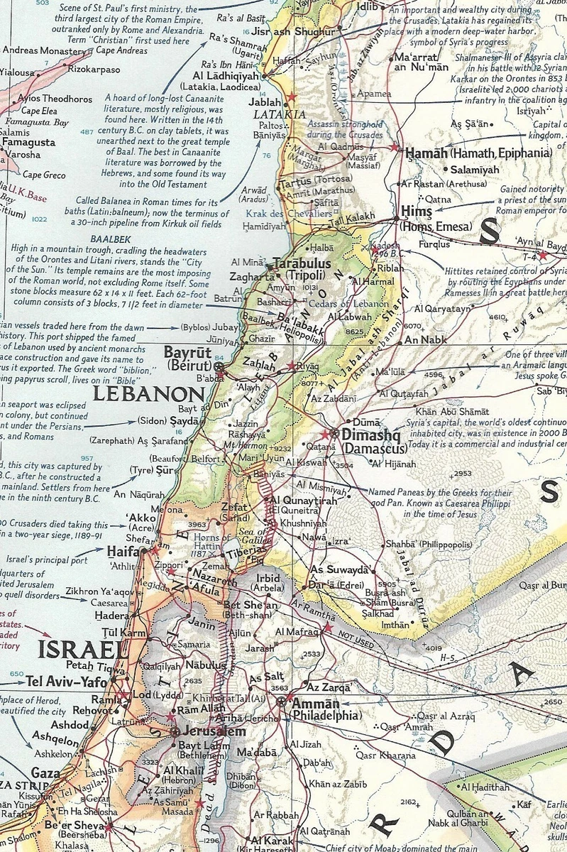 Ancient Bethlehem City Map