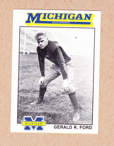 Gerald Ford 1989 Michigan Wolverines College Rookie card #10 Mint | eBay