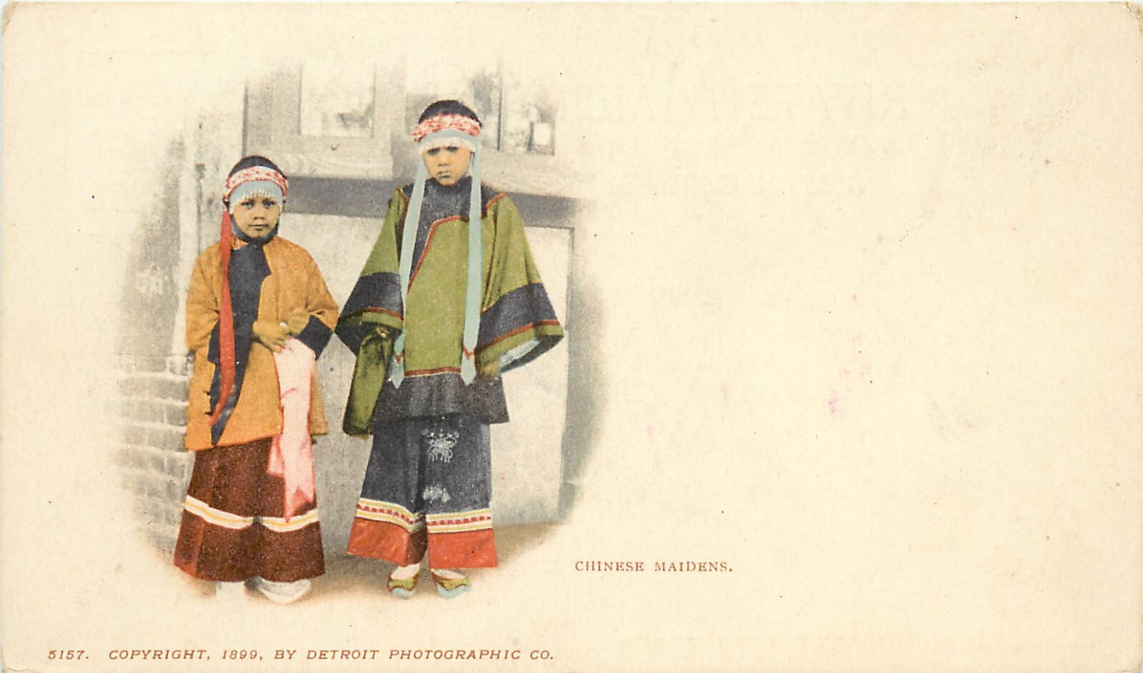 Pvt Mailing Card 5157. Chinese Maidens, Chinatown Detroit Photographic ...