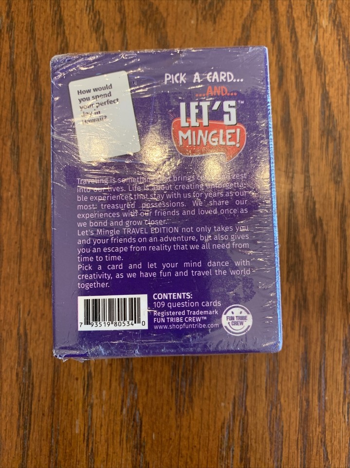 LET'S MINGLE! Travel Edition Conversation Cards Game for Families & Friends | eBay