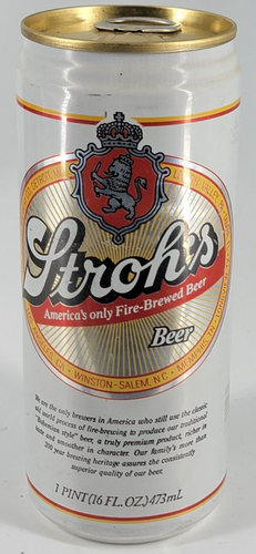 Stroh's Beer/The Stroh Brewing Co. ~ Aluminum 16oz. Beer Can ~ Empty ...