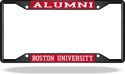 Boston University ALUMNI Black License Plate Frame | eBay