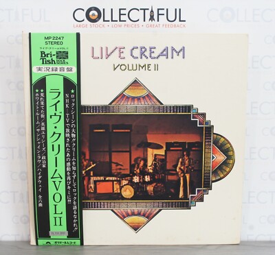 CREAM - LIVE CREAM VOLUME II - POLYDOR JAPAN 1972 - *BEAUTY* VINYL LP ...