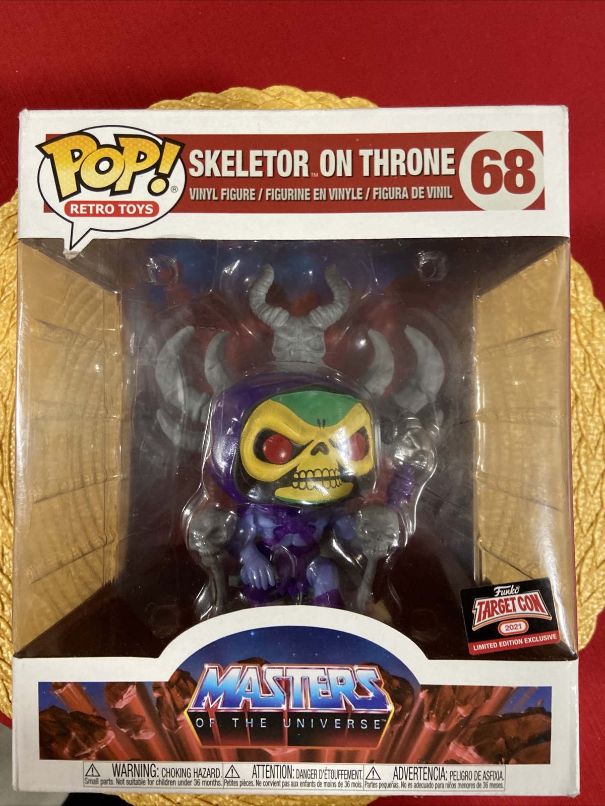 Funko Pop 6 Inch Masters of the Universe Skeletor on Throne # 68 2021 ...