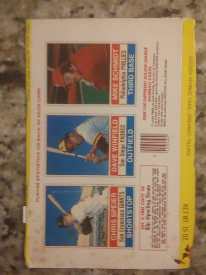 1976 Hostess Cards Cutout panels set of (4) x 3 Schmidt, Winfield ...