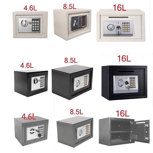 SOLID STEEL SAFE SECURITY HOME OFFICE HOTEL BANK MONEY CASH VALUABLES ...