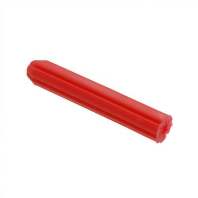 Qty 500 Red Wall Plug 6mm x 35mm Anchor Fixing Star Plastic Masonry ...